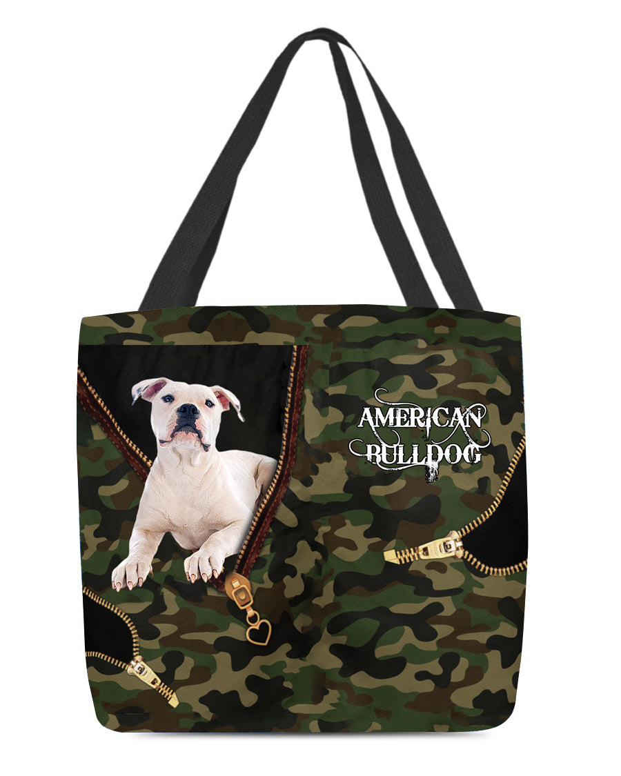 American Bulldog Camo Cloth Tote Bag – Bugybox
